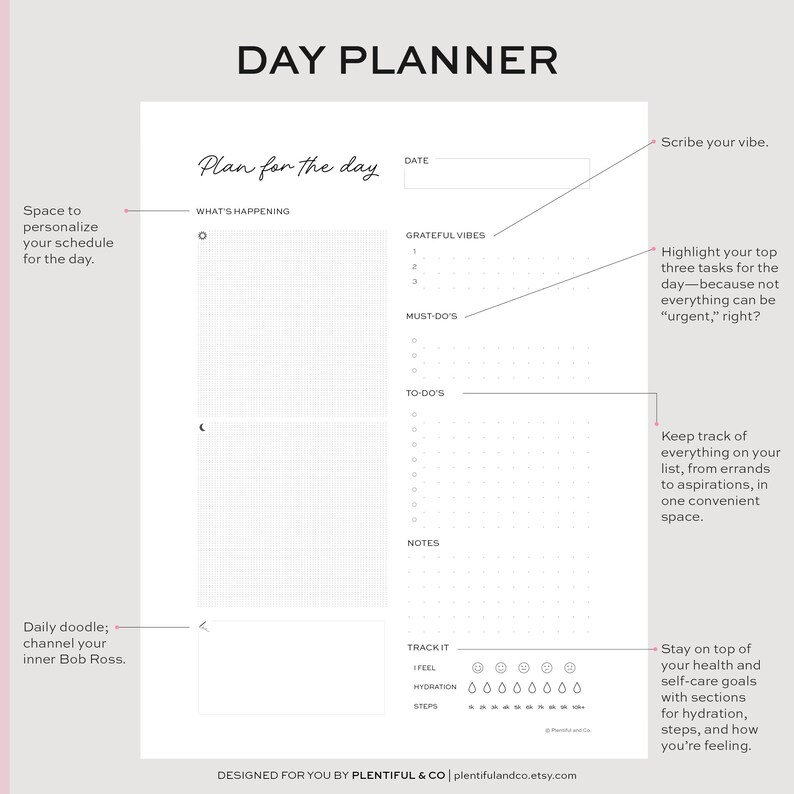 Printable Planner Bundle, Digital Download, Daily, Weekly, Monthly ...