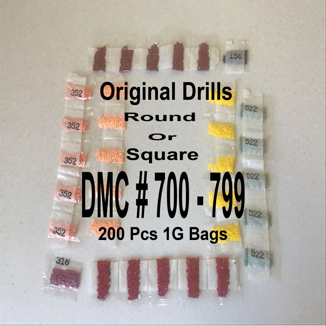 Diamond Replacement Drills DMC 700-799 Round & Square Art Tools for 5D ...