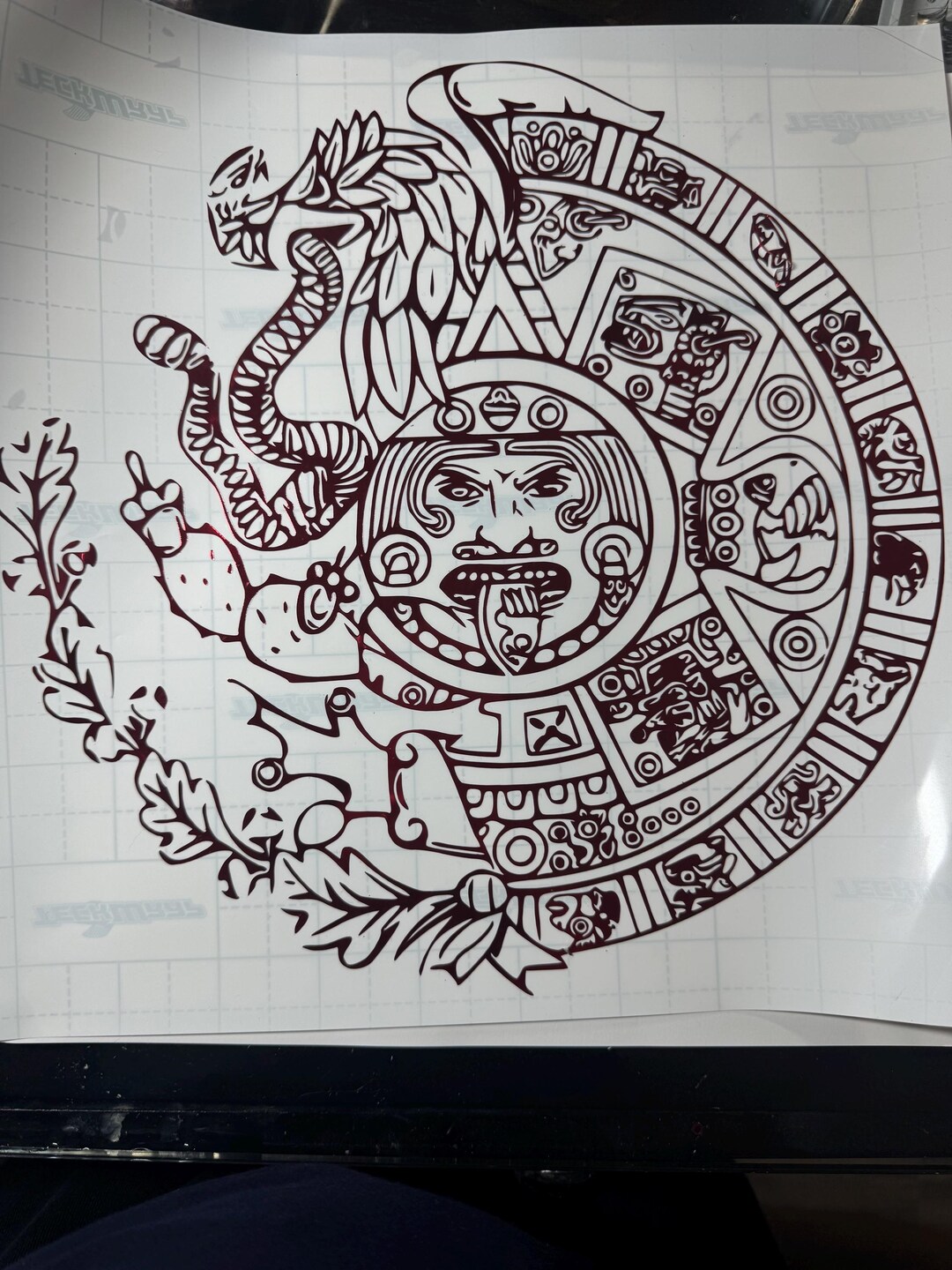 Azteca Escudo De México Decal Sticker - Etsy