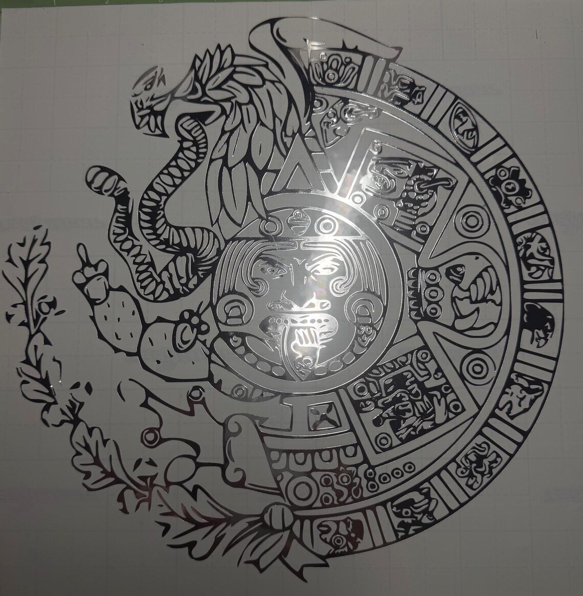 Azteca Escudo De México Decal Sticker - Etsy