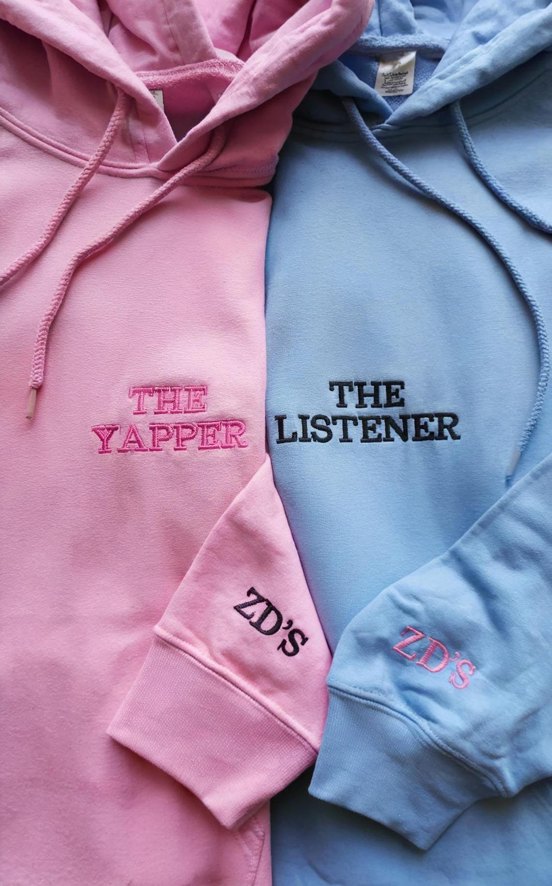 Listener and Yapper Embroidered Sweatshirt, Professional Yapper ...