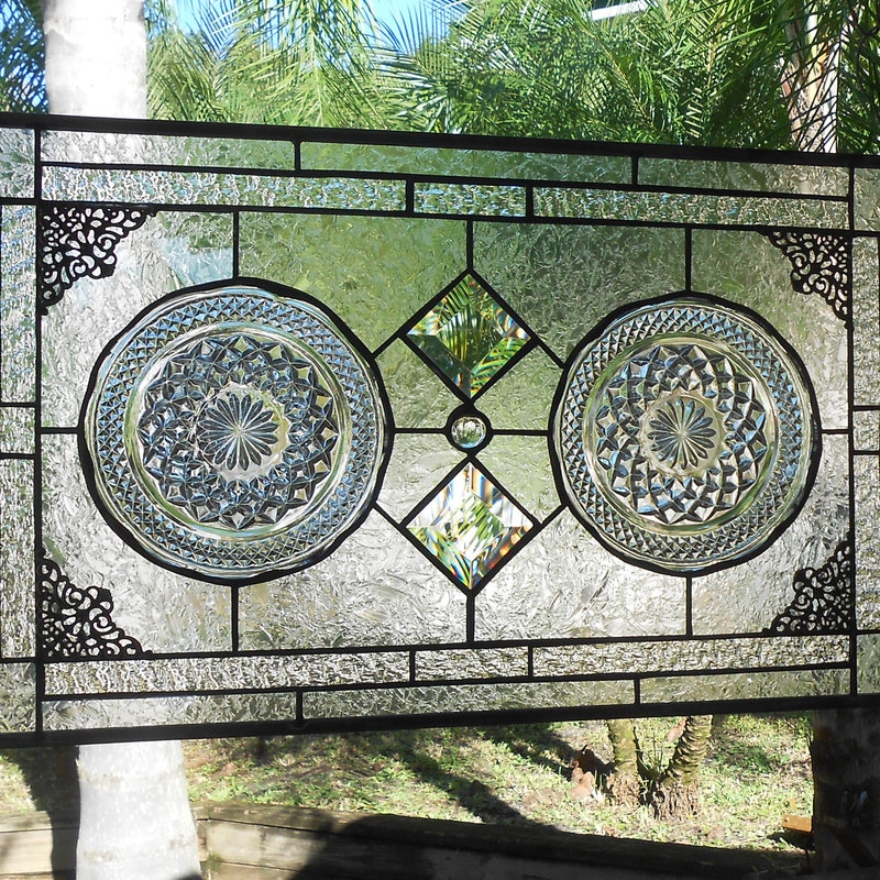 Leaded Glass Panel - Etsy