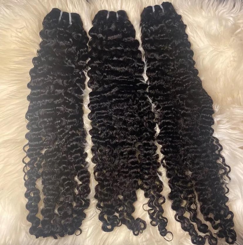 Burmese Deep Curly Bundles - Etsy