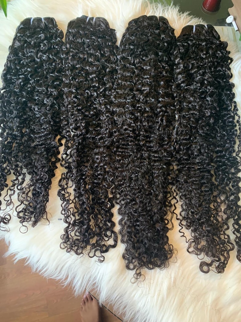 Burmese Deep Curly Bundles - Etsy
