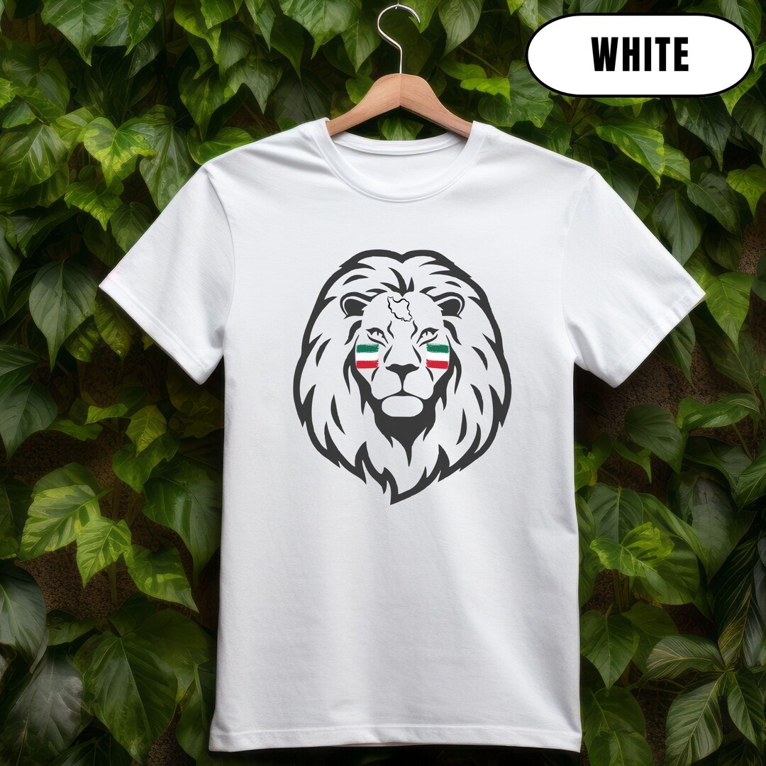 Lion Head Iran Map Shirt, Persian Pride Gift, Solidarity With Iran ...