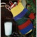 Christmas Crochet Mitten Stocking PDF Vintage Pattern Jumbo Holiday ...