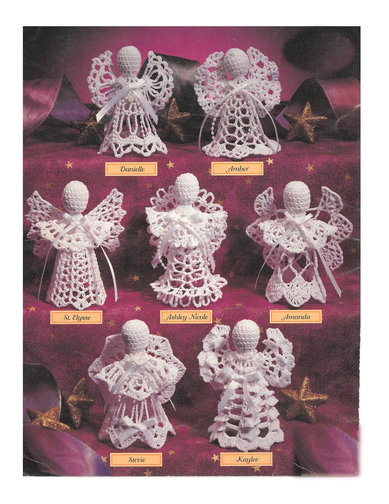Crochet Seven Vintage Beautiful Choir Angels - Digital PDF Pattern ...