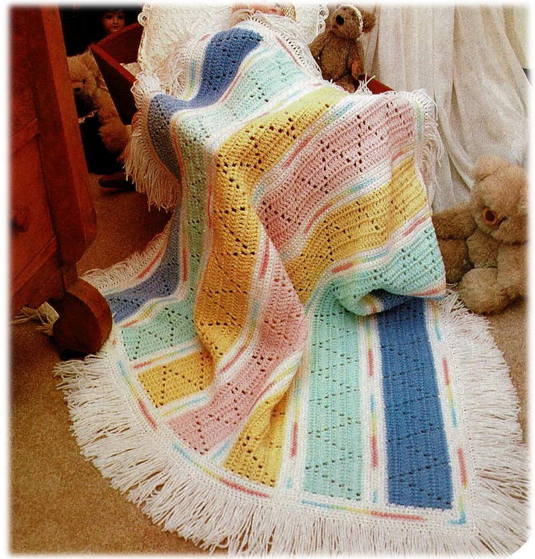 Crochet Vintage Baby Parfait Afghan PDF Pattern Digital Instant ...