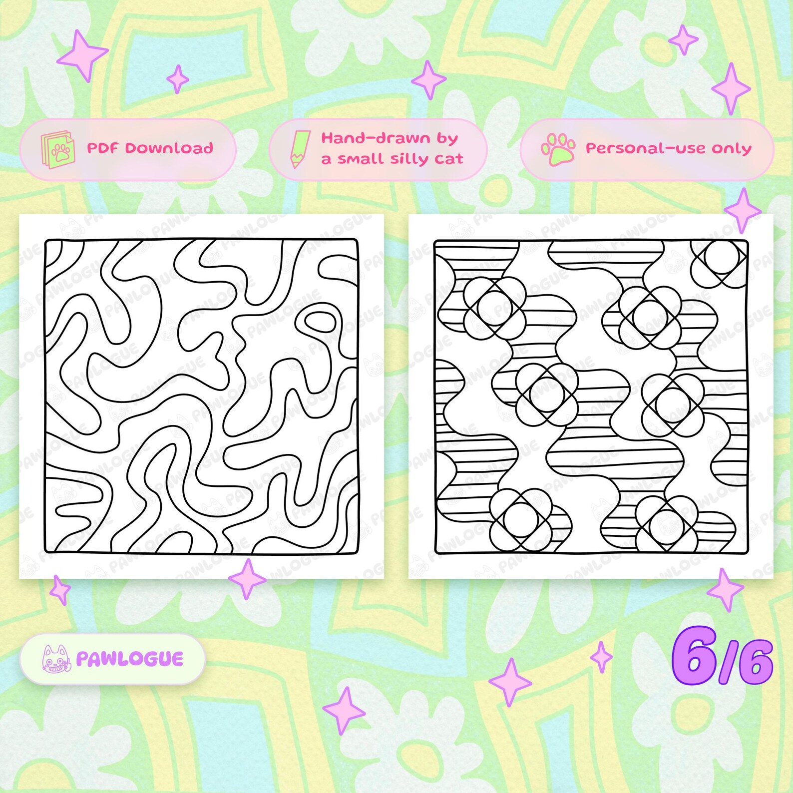 Squiggly Escapes: Part of Satisfying Patterns Coloring Book for Adults ...