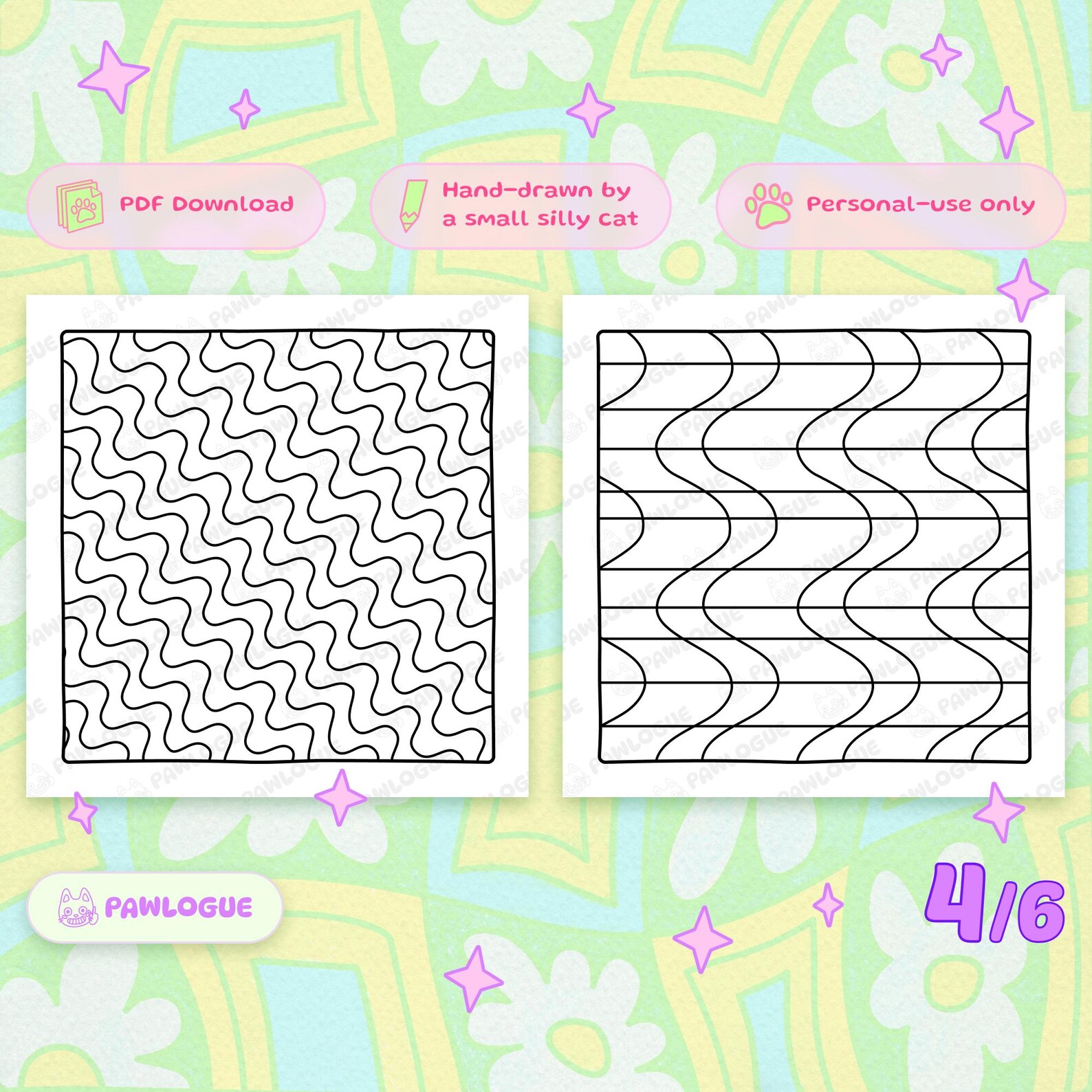 Squiggly Escapes: Part of Satisfying Patterns Coloring Book for Adults ...