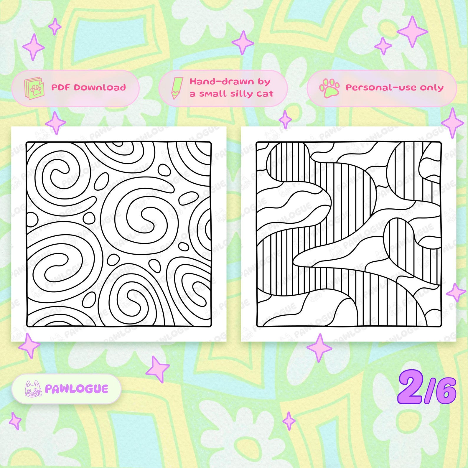Squiggly Escapes: Part of Satisfying Patterns Coloring Book for Adults ...