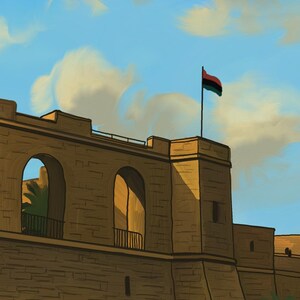 Tripoli Wall Art | Libya Poster | Digital Oil Paint Art | North African ...