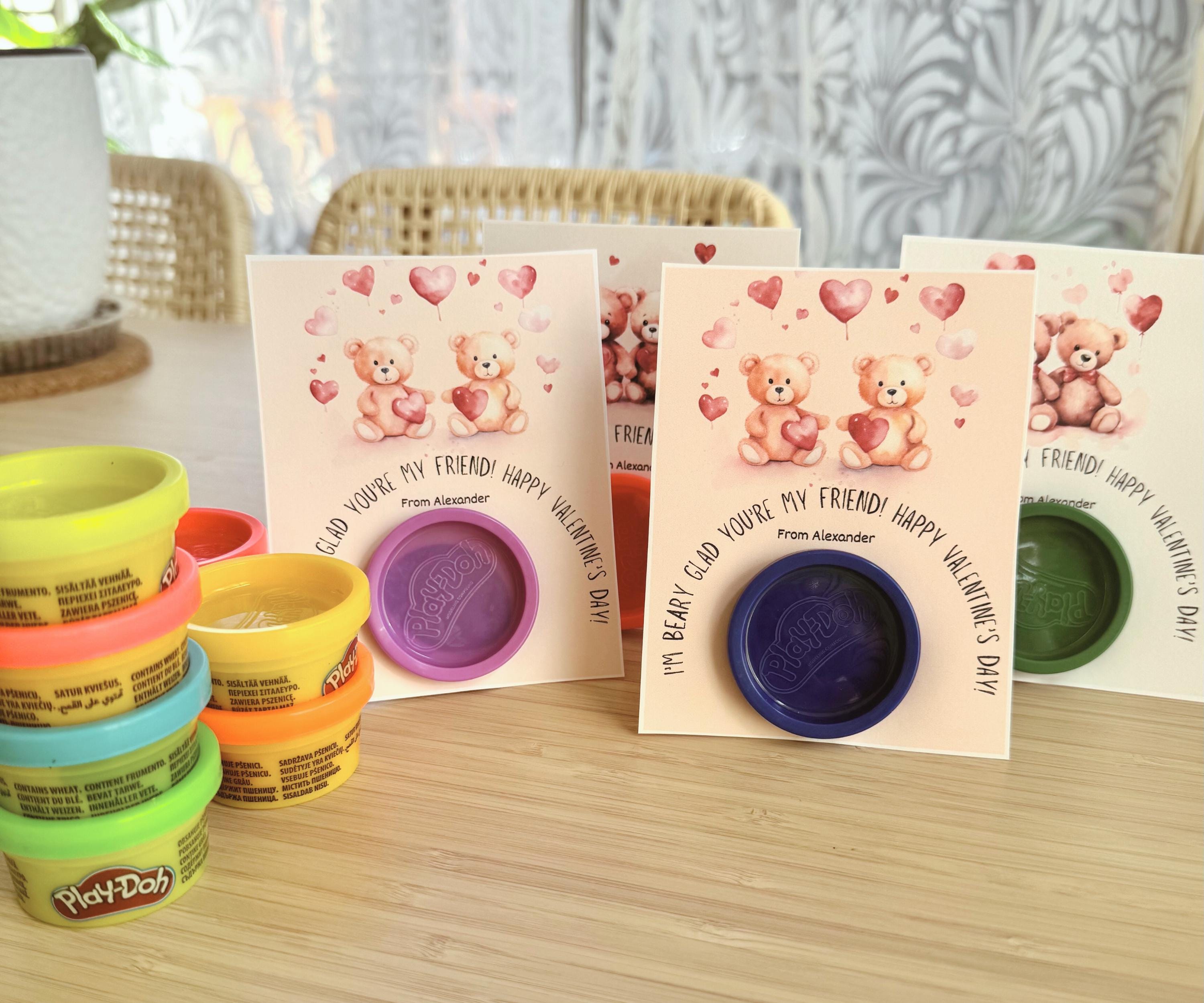 Play-doh Valentines Gift Card | Printable Valentines Day Goodies | Non ...