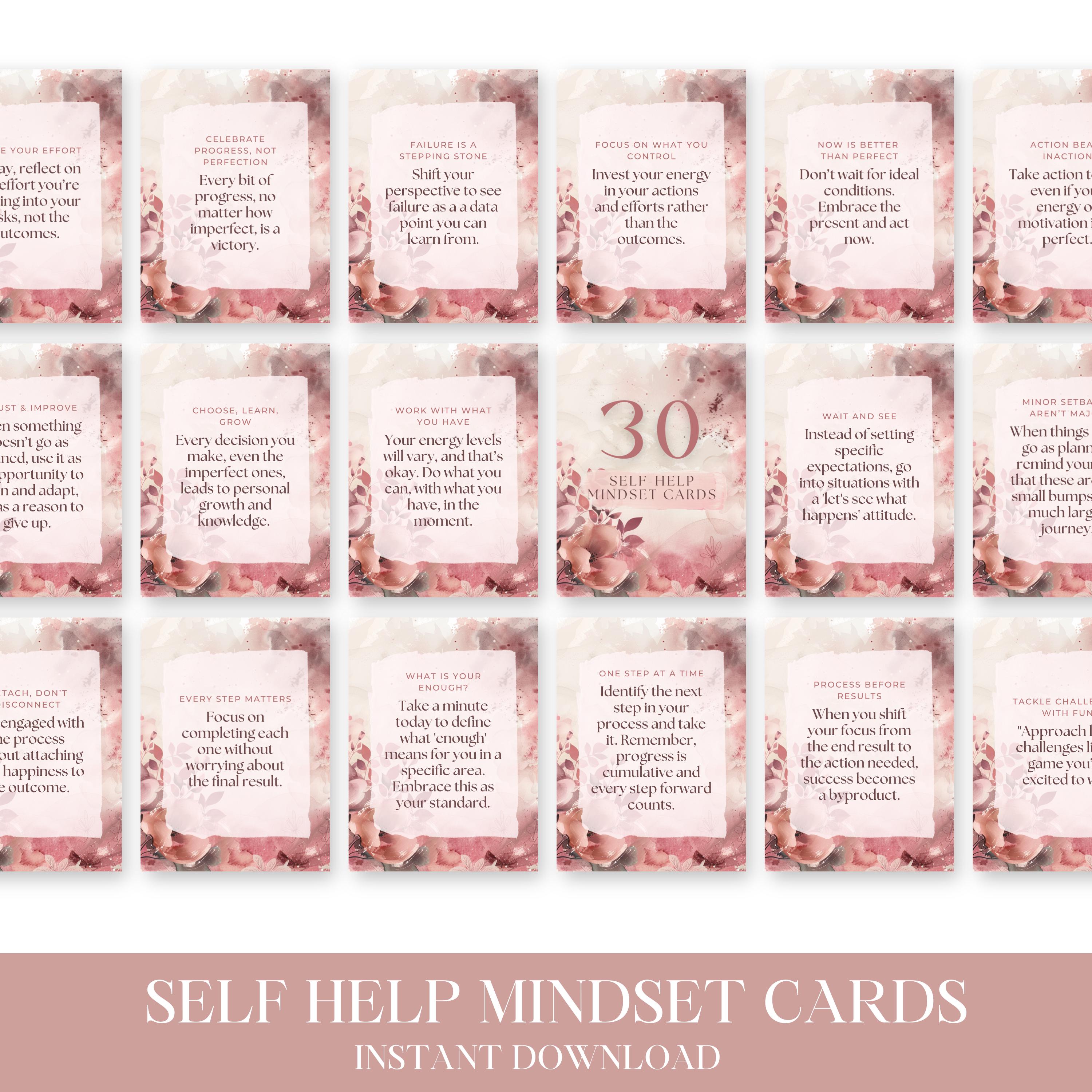 Mindset Affirmation Cards | Self-love Journal PDF | Personal Growth ...