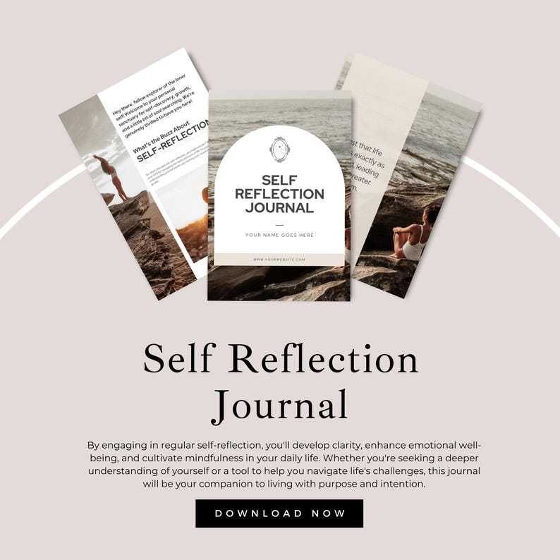 Digital Self-reflection Journal | Guided Prompts for Personal Growth ...