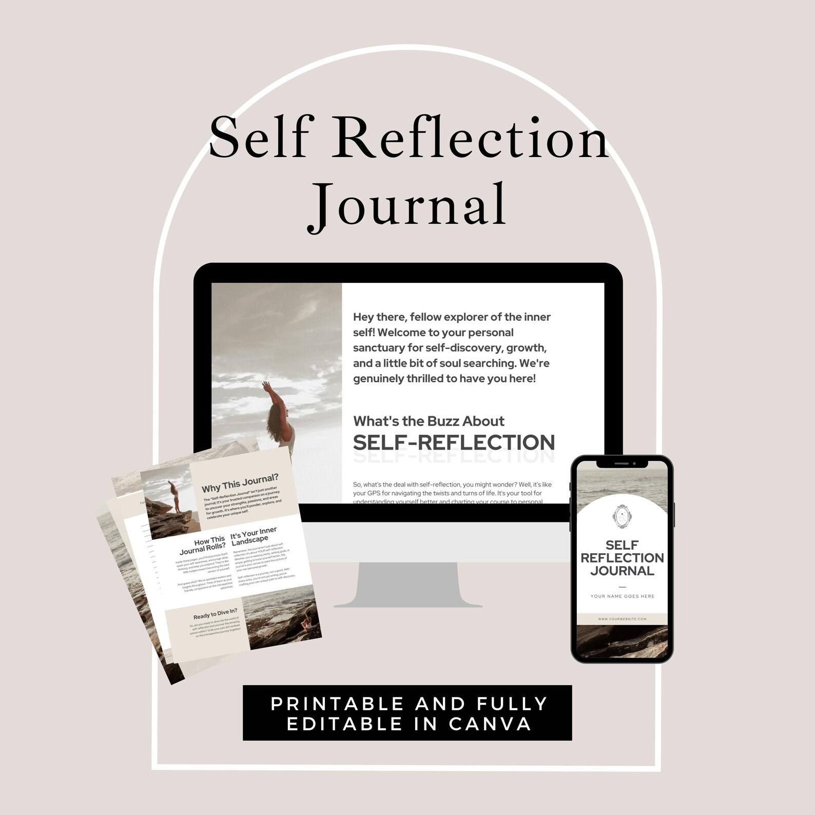 Digital Self-reflection Journal | Guided Prompts for Personal Growth ...