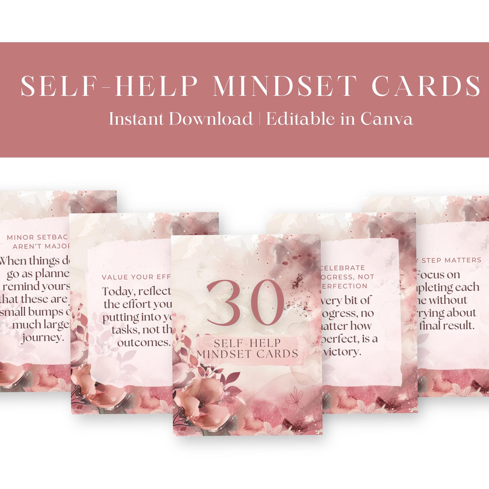 Mindset Affirmation Cards | Self-love Journal PDF | Personal Growth ...
