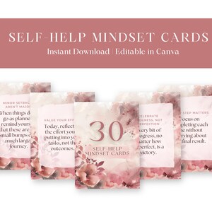 Mindset Affirmation Cards | Self-love Journal PDF | Personal Growth ...