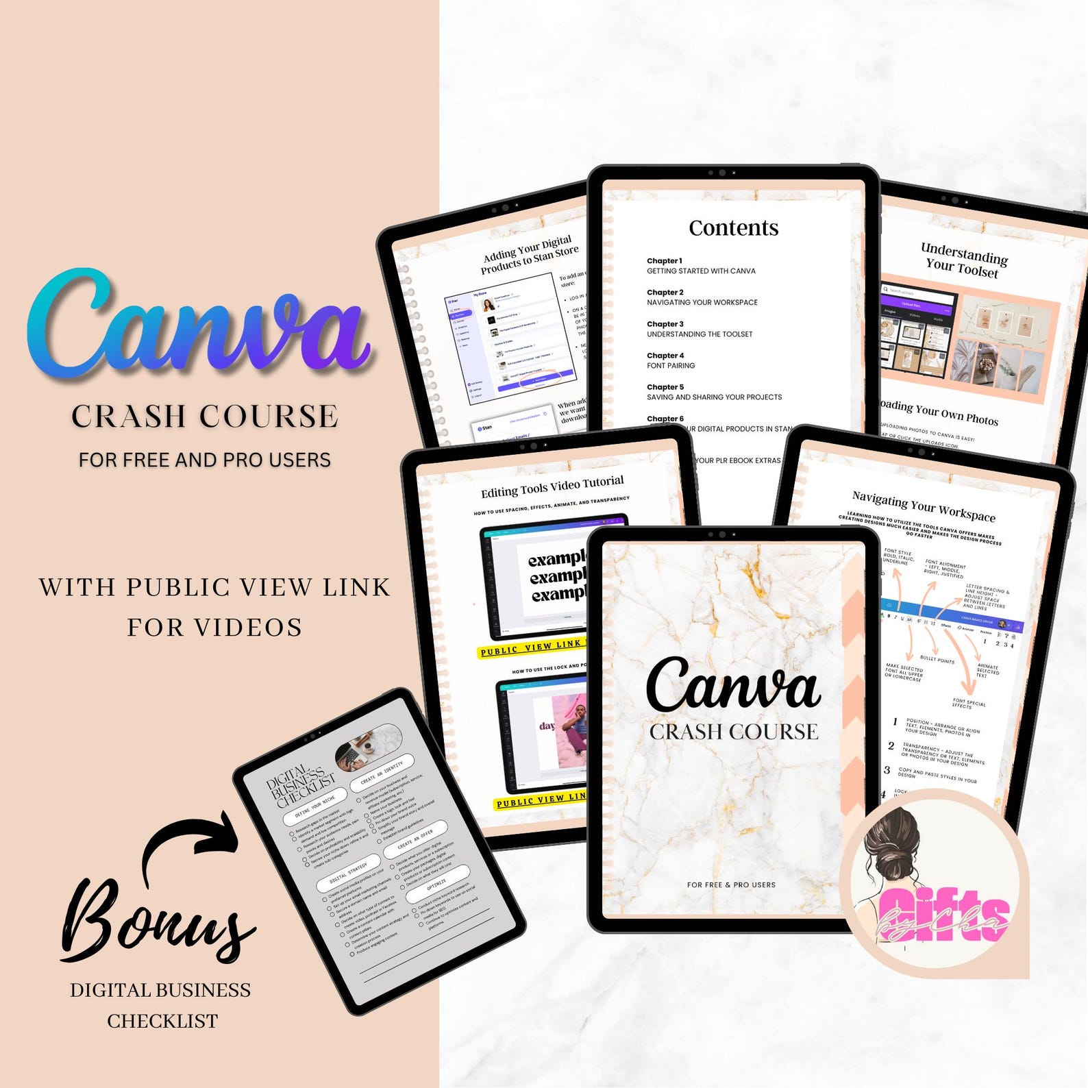 Canva Crash Course With Resell Rights, Canva Basics With PLR and MMR ...