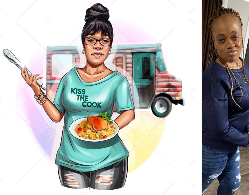 Cartoon Portrait Logo Custom Cartoon Logo Portrait Logo for - Etsy