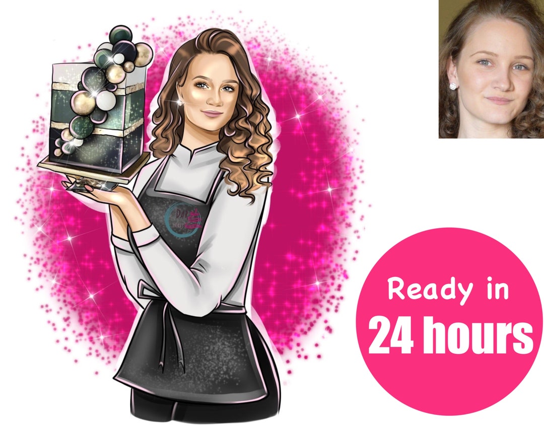 Chef Logo Design, Custom Baker Logo, Sweets Shop Logo, Dessert Maker ...