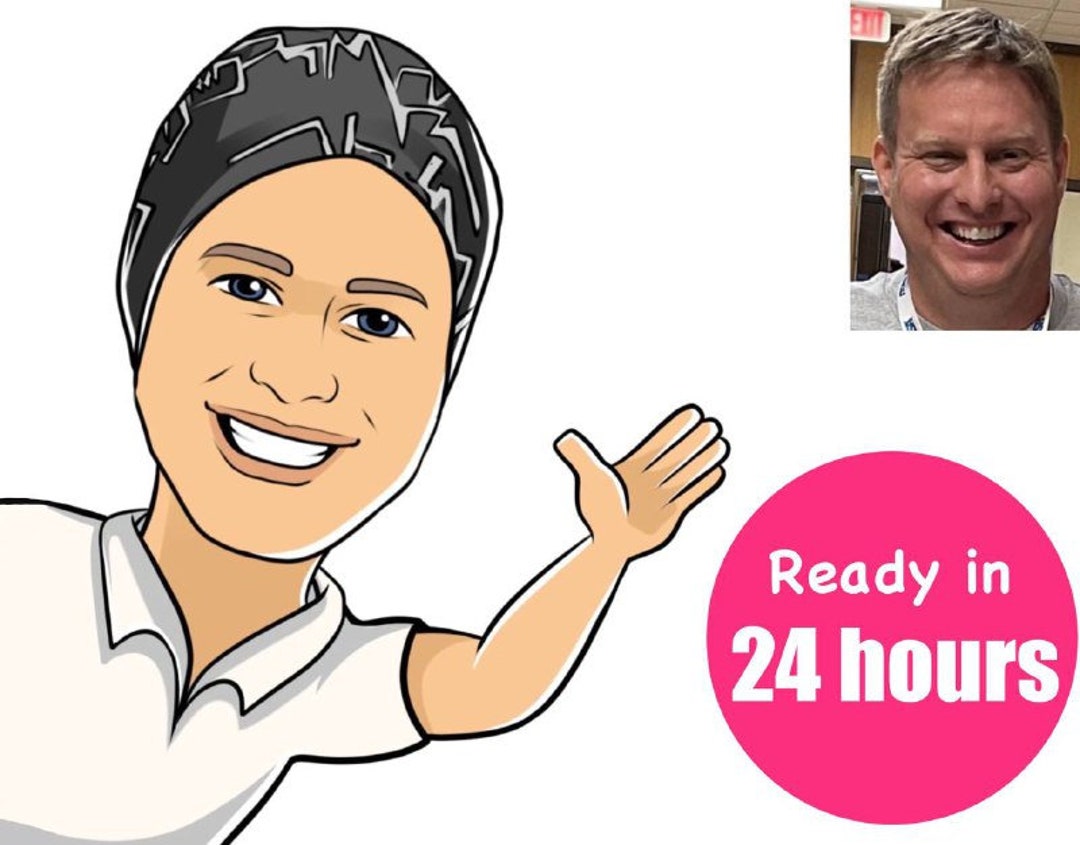 Personalized Avatar Portrait, Custom Avatar From Photo, Illustrated ...