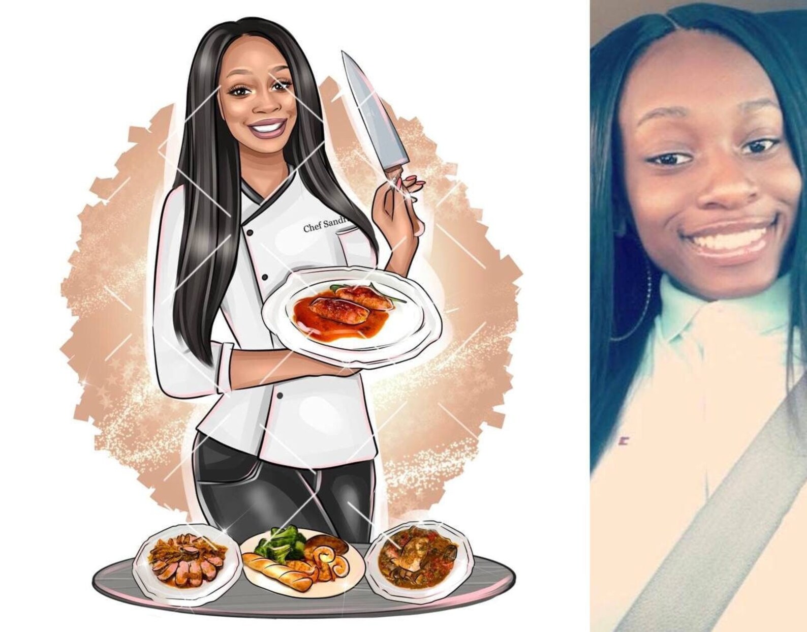 Baker Cartoon Logo Design Dessert Maker Logo Cake Shop Logo - Etsy