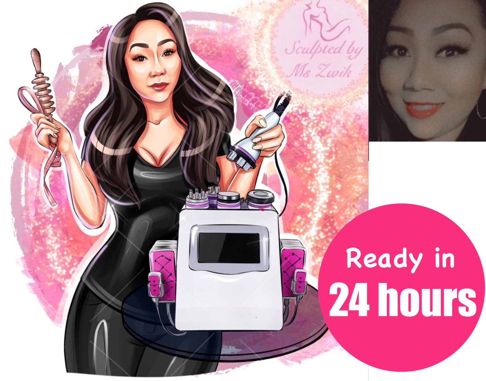 Esthetician Logo Design Aesthetician Portrait Beauty Salon - Etsy