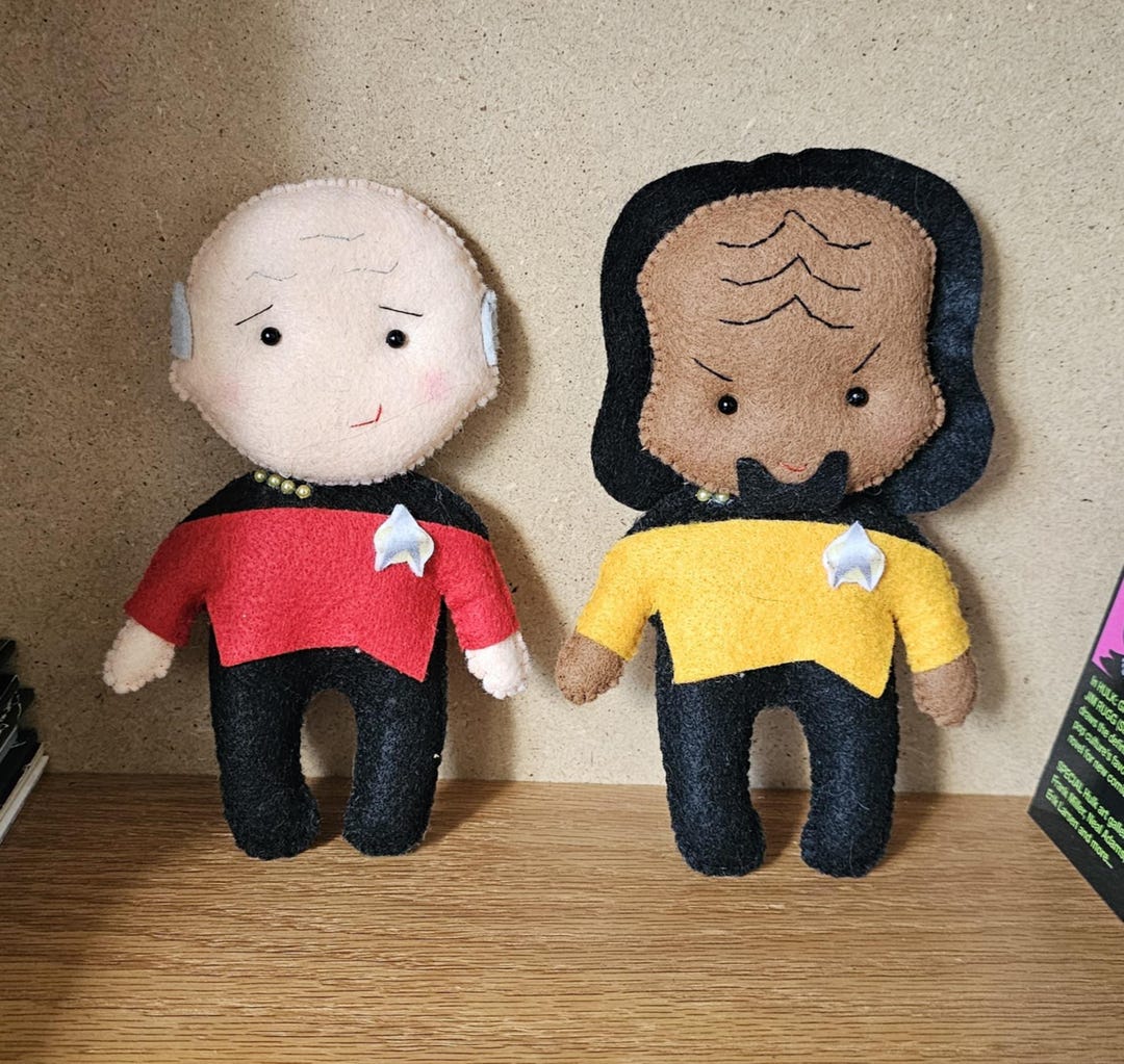 Star Trek: the Next Generation Felt Dolls - Etsy