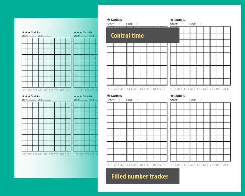 Blank Sudoku Printable – Two Versions of Sudoku Blank Grids to Print ...