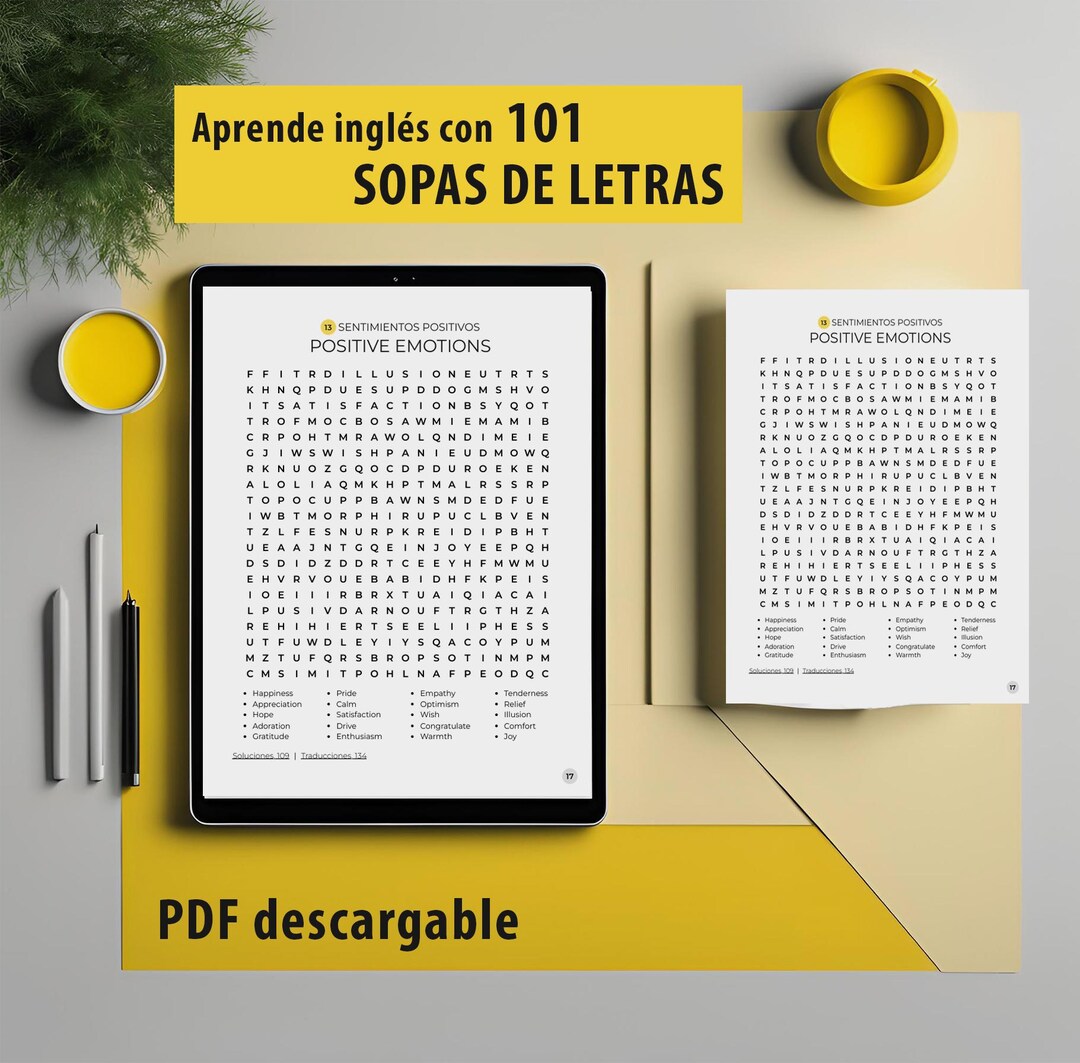 101 Word Search Puzzles to Learn English With 2000 Words to Search ...