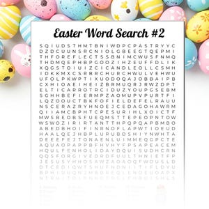 6 Easter Activity Sheets: 3 Easter Crossword Puzzles and 3 Easter Word ...
