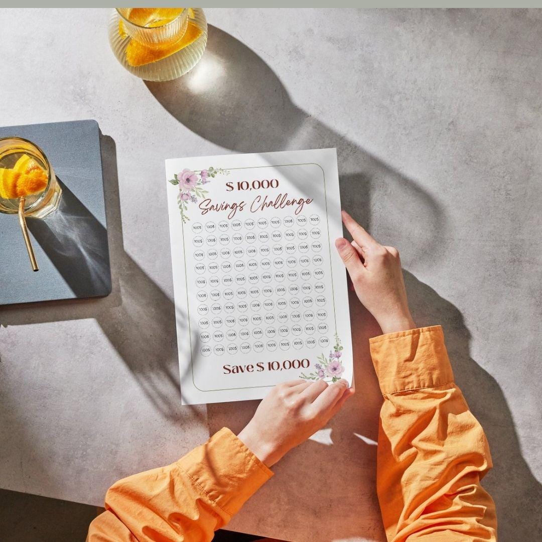 2K Savings Challenge Printable, 5K Envelope Challenge, Money Savings ...