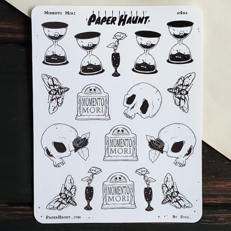 Memento Mori Stickers - Etsy