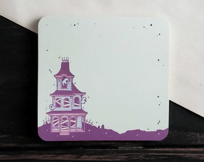 Haunted House STICKY Note, Pastel Goth - Creepy Cute Memo Pad - Etsy