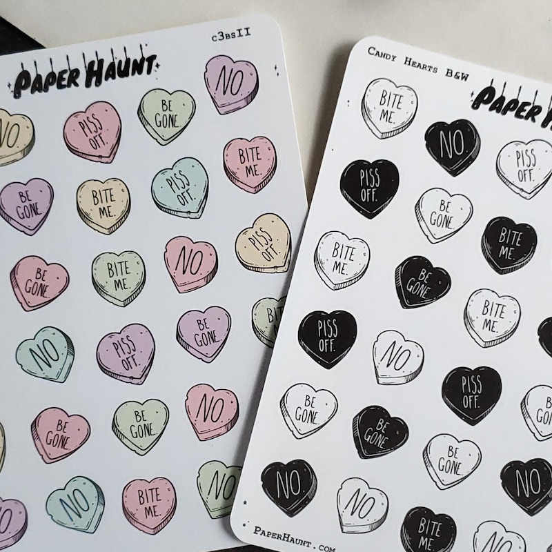 Candy Heart Gothic - Etsy