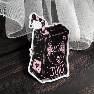 Vampire Bat Juice Box Magnet - Etsy