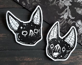 Spooky Bat Patch Iron on Gothic Alternative Goth Wiccan - Etsy