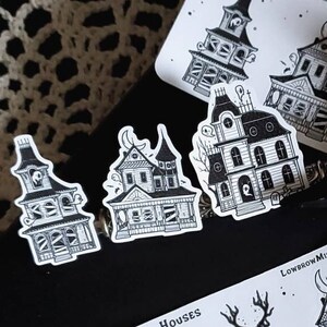 Haunted House STICKER Sheet Spooky Cute - Etsy