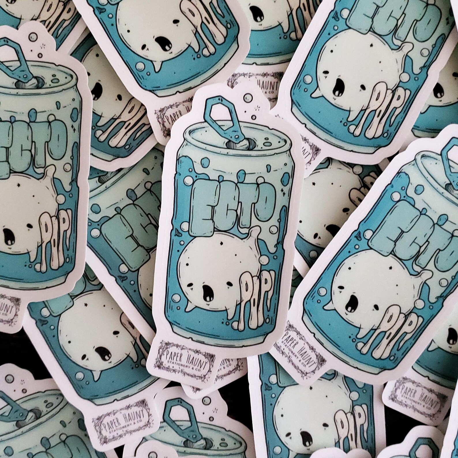 GHOST Soda Can STICKER, Spooky Cute Goth- Ecto Pop - Etsy
