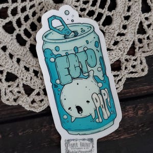 GHOST Soda Can STICKER, Spooky Cute Goth- Ecto Pop - Etsy