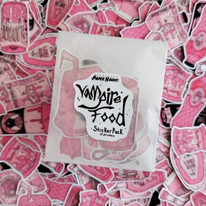 Vampire Foods STICKER Pack - Spooky Cute -pastel Goth - Pack of ...