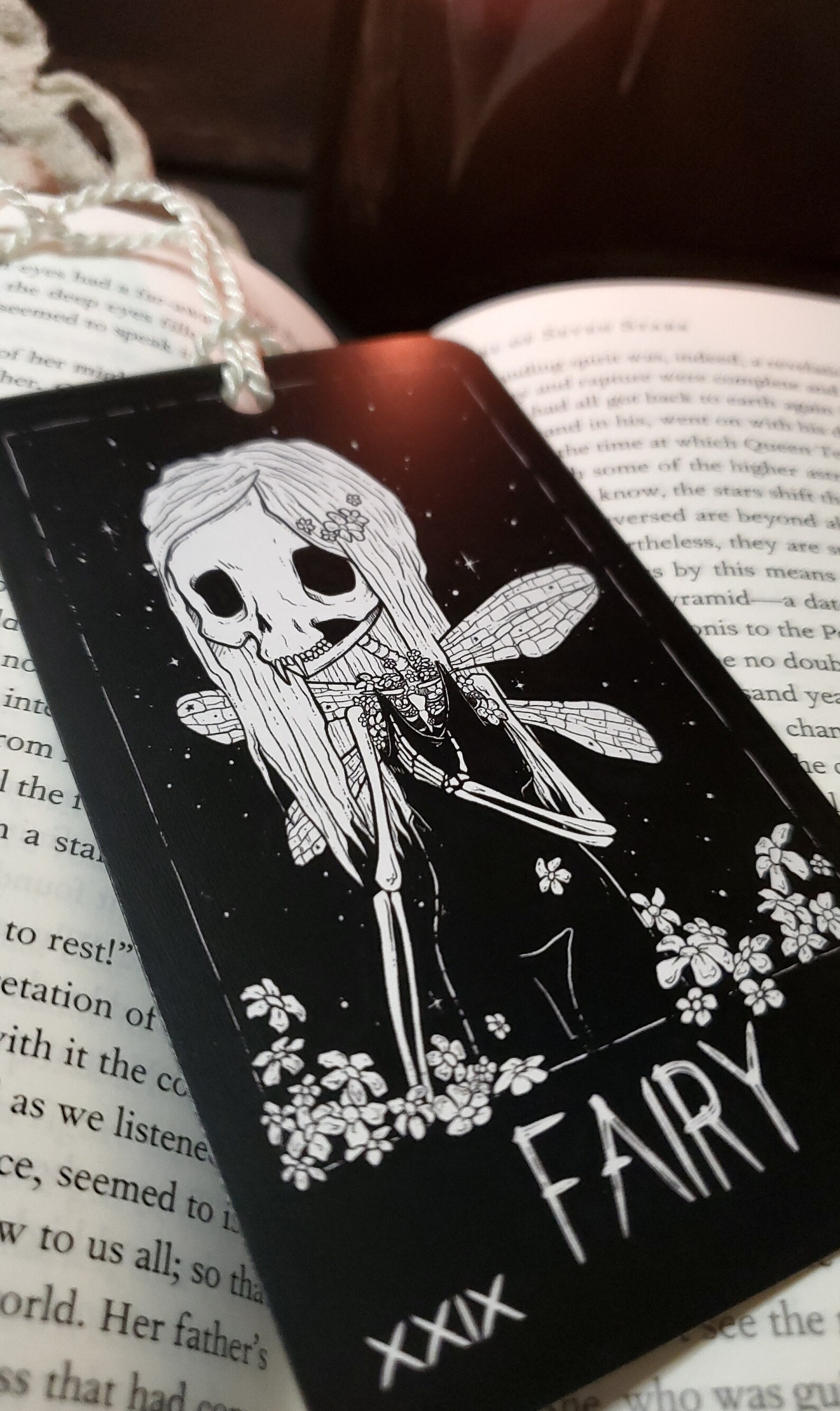 The Fairy Oracle Card Bookmark Skeleton Fairy - Etsy