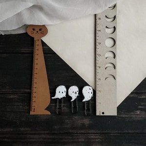 Ghost Paperclip - Spooky Cute - Goth Stationery - Etsy