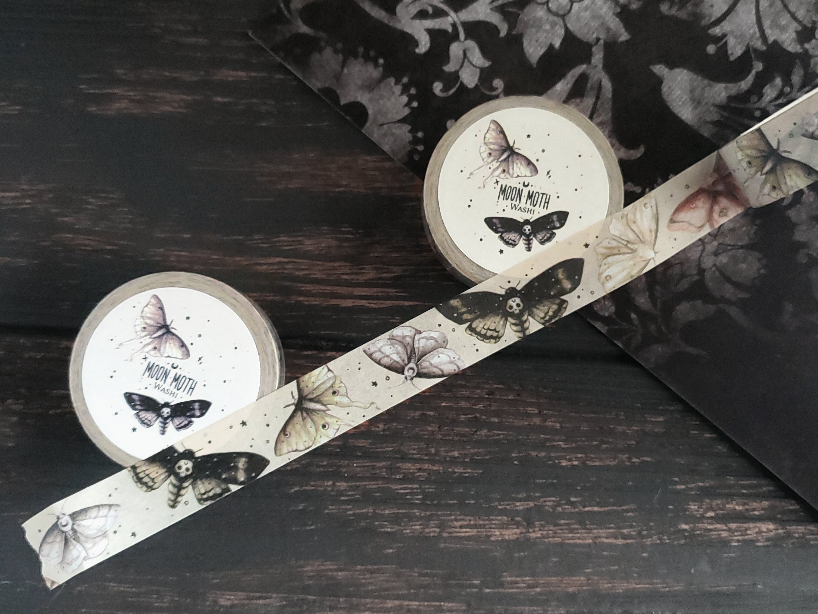 Moon Moth Washi Tape - Etsy