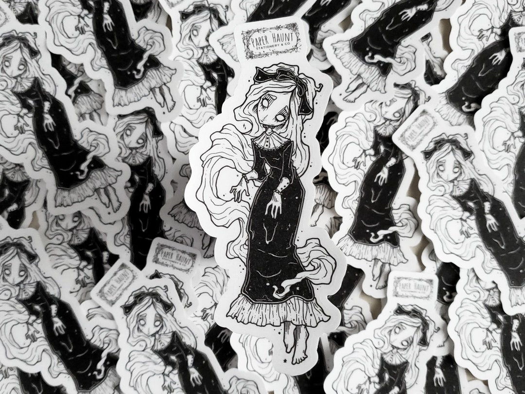 Ghost Girl Sticker - Spooky Cute - Etsy