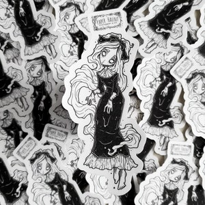 Ghost Girl Sticker - Spooky Cute - Etsy