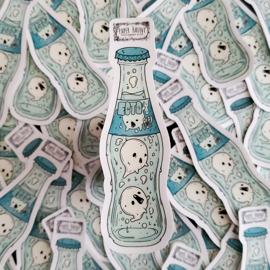 GHOST Soda Bottle STICKER, Spooky Cute Goth - Ecto Pop - Etsy