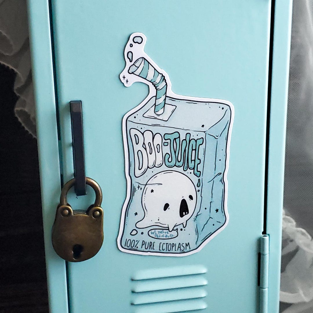 Boo Juice Box Magnet - Spooky Cute Pastel Goth Magnet - Fridge Magnet ...