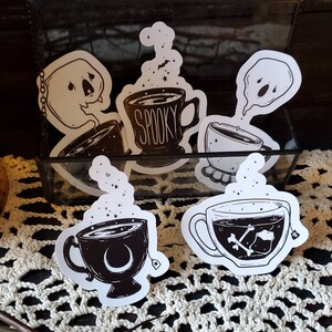 Spooky Brew TEA Ghost Gothic STICKER Pack - Etsy